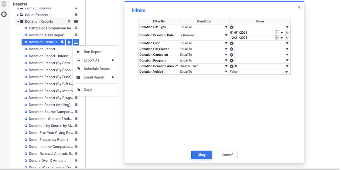 Exago Integration with NonProfitEasy
